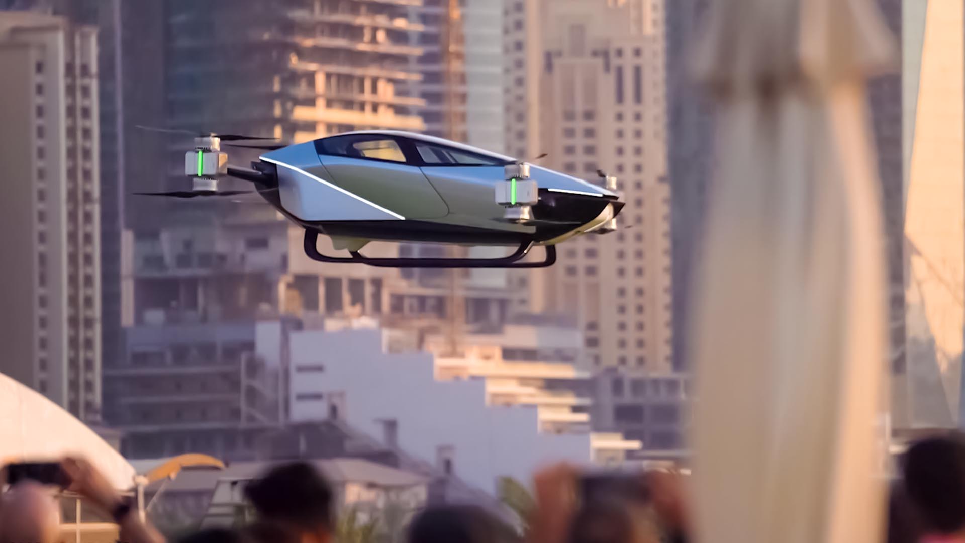 Public test flight of an eVTOL flying car takes place in Dubai - Yemen ...